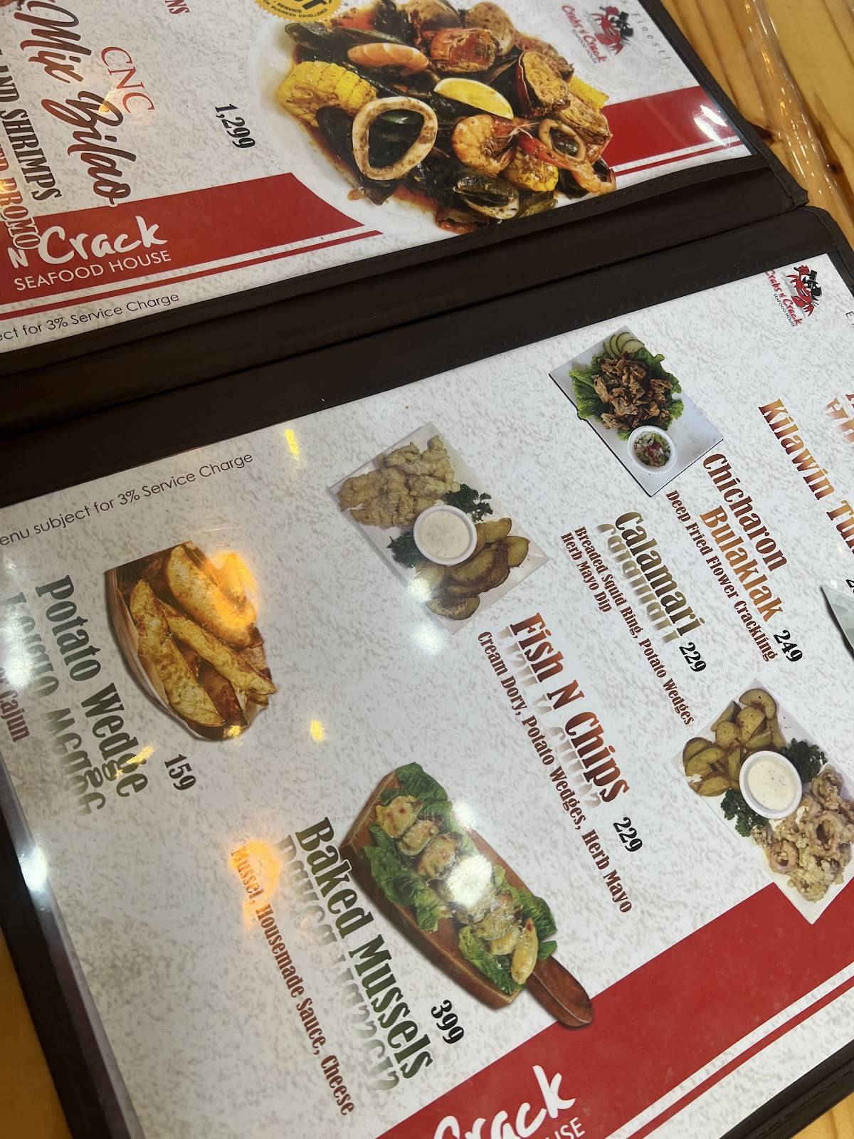 Menu at Crabs N Crack - Clark restaurant, Mabalacat