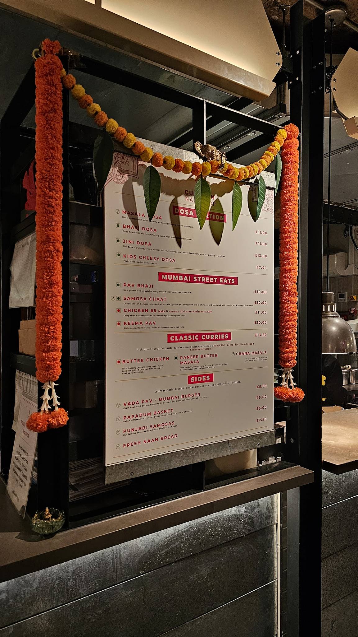 Menu at Curry On Naanstop Seven Dials Market,Cucumber Alley restaurant ...