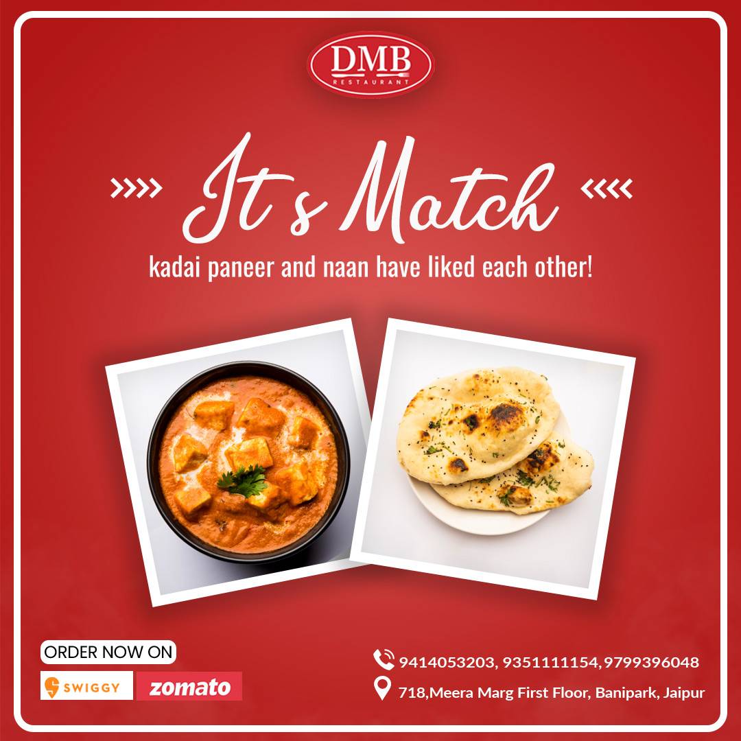 Menu at DMB Veg Indian Cuisine Restaurant in Jaipur, Jaipur, 718, First ...