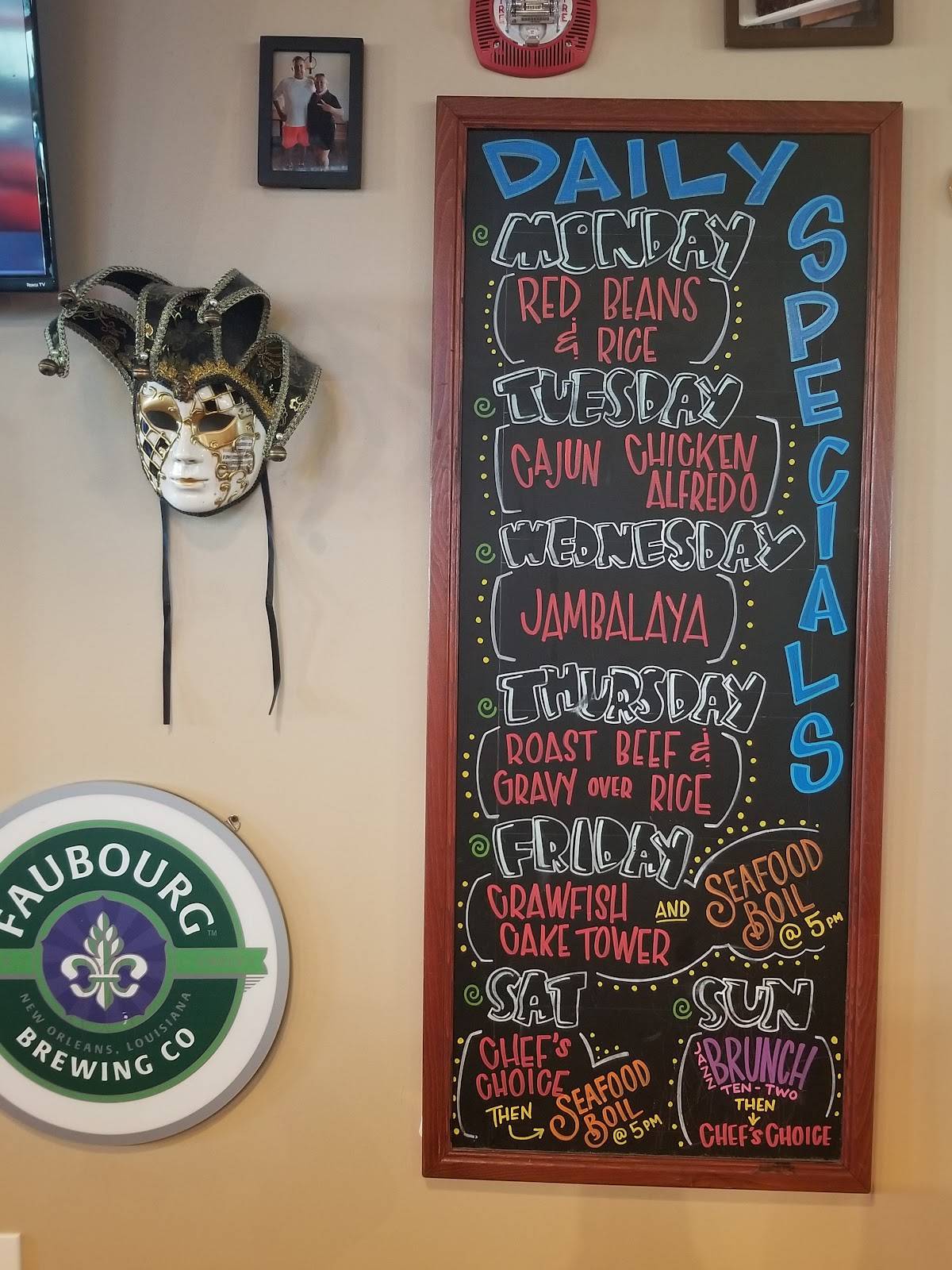 Menu at Dat Cajun Place Cafe, Panama City Beach, 2705 Thomas Dr