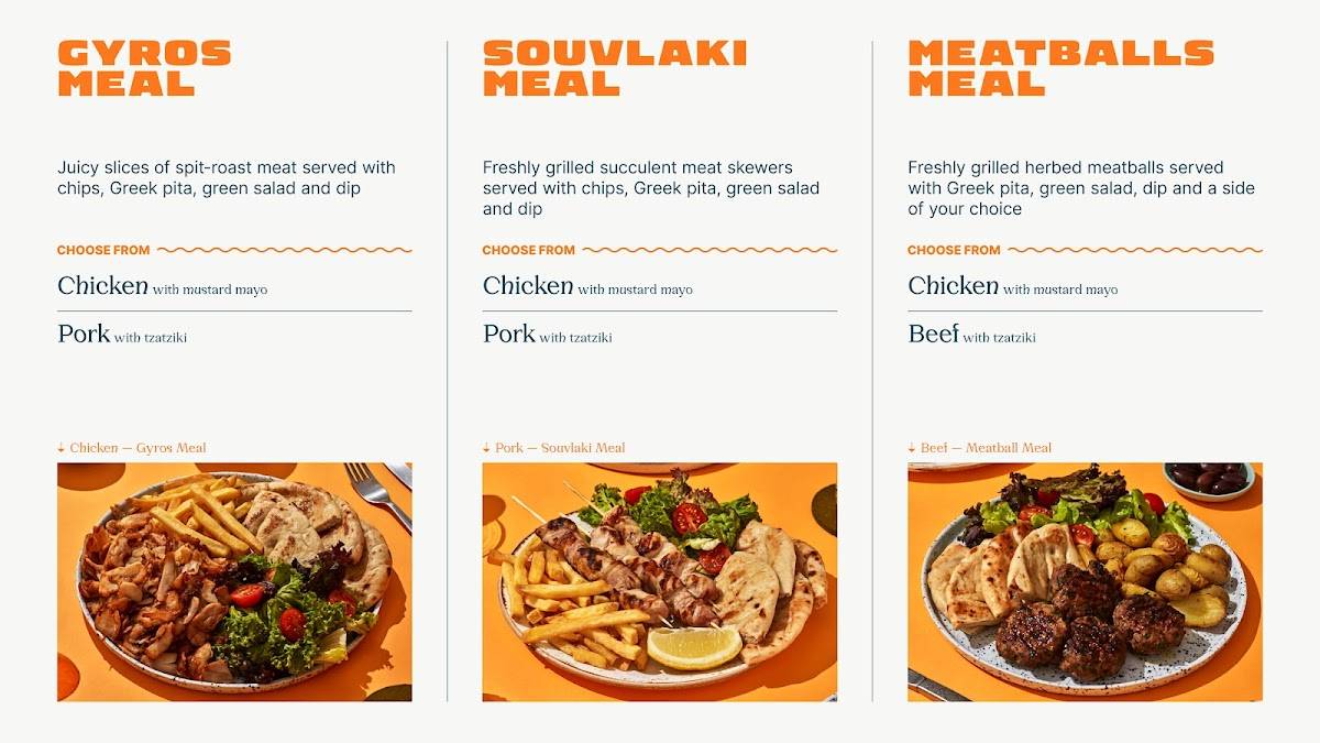 Menu at EPIC Legendary Greek Streetfood restaurant, London, E20