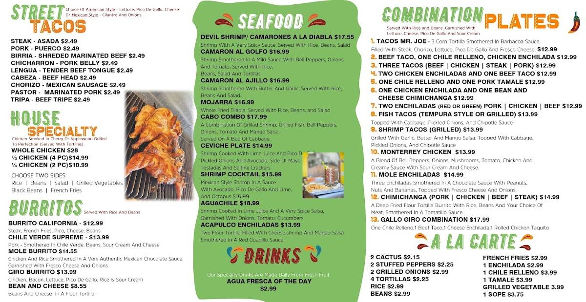 Menu at El Gallo Giro restaurant, Orem, 91 State St