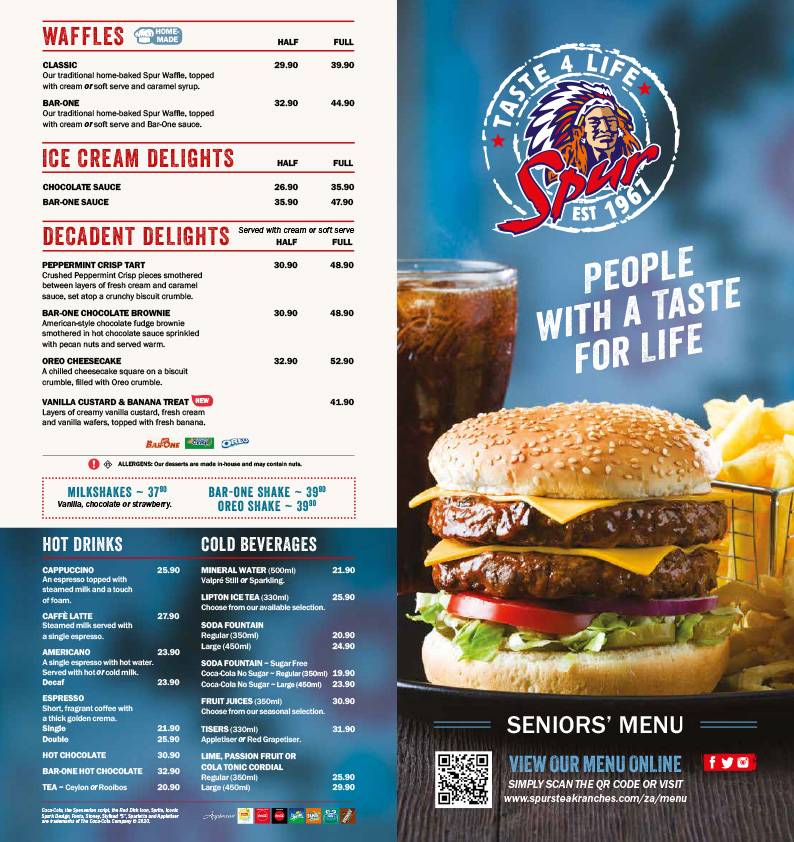 Speisekarte von El Paso Spur Steak Ranch restaurant, Vanderbijlpark ...