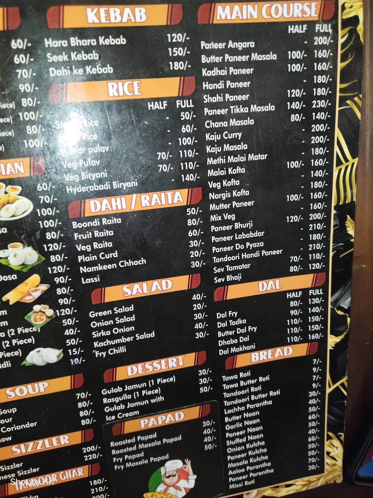 Menu at FOOD TOWN BY MAHESHWARI'S, Kota
