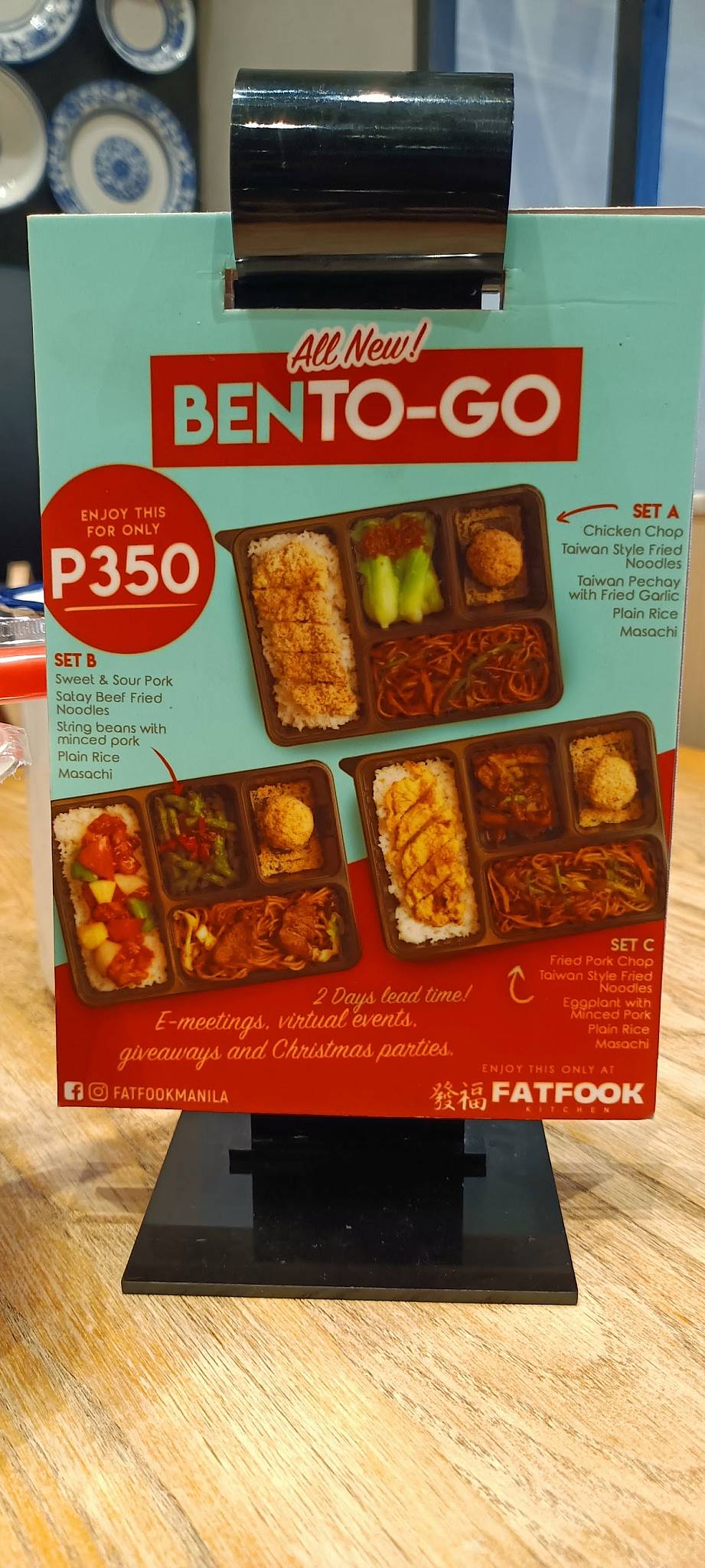 Carta del restaurante Fat Fook Kitchen - Ayala Malls Manila Bay, Parañaque