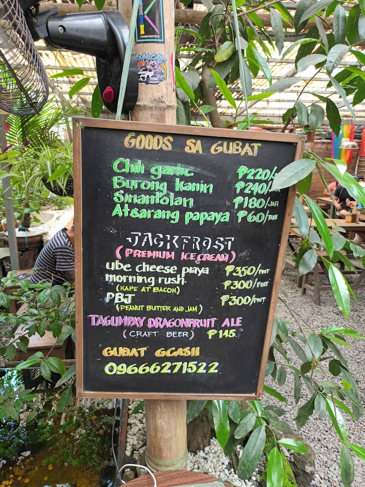 Menu at Gubat QC restaurant, Quezon City