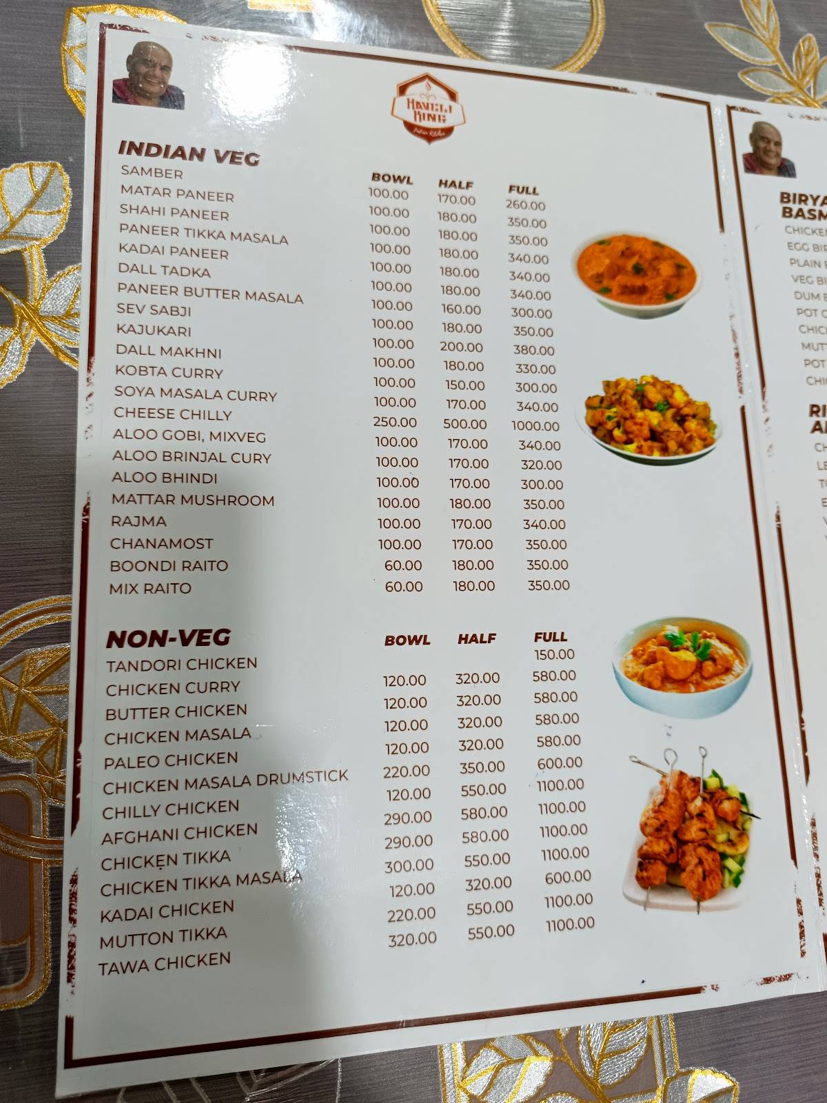 Menu at Haveli King Restaurant, Davao City