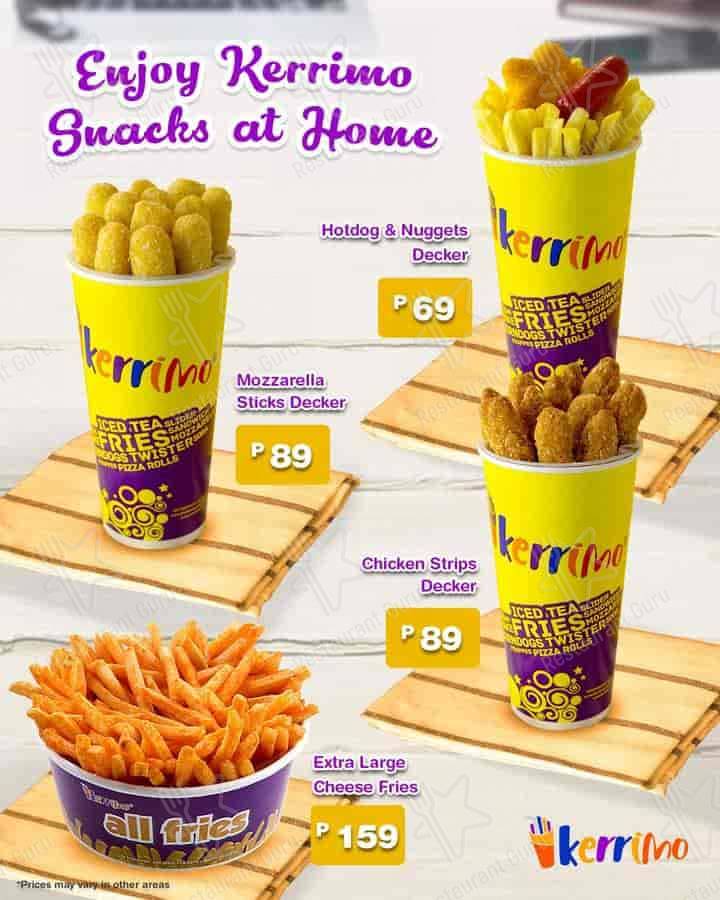 Menu at Kerrimo, Cainta, Third Floor