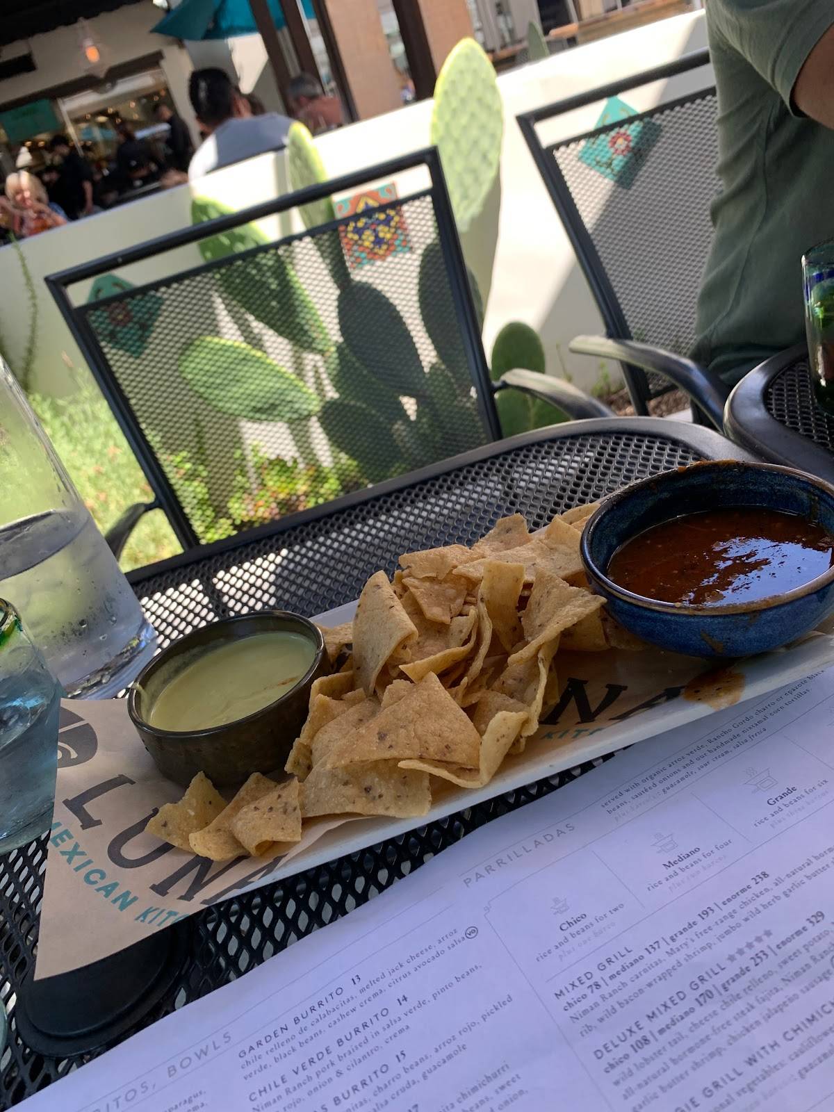 Menu at LUNA Mexican Kitchen - The Pruneyard restaurant, Campbell