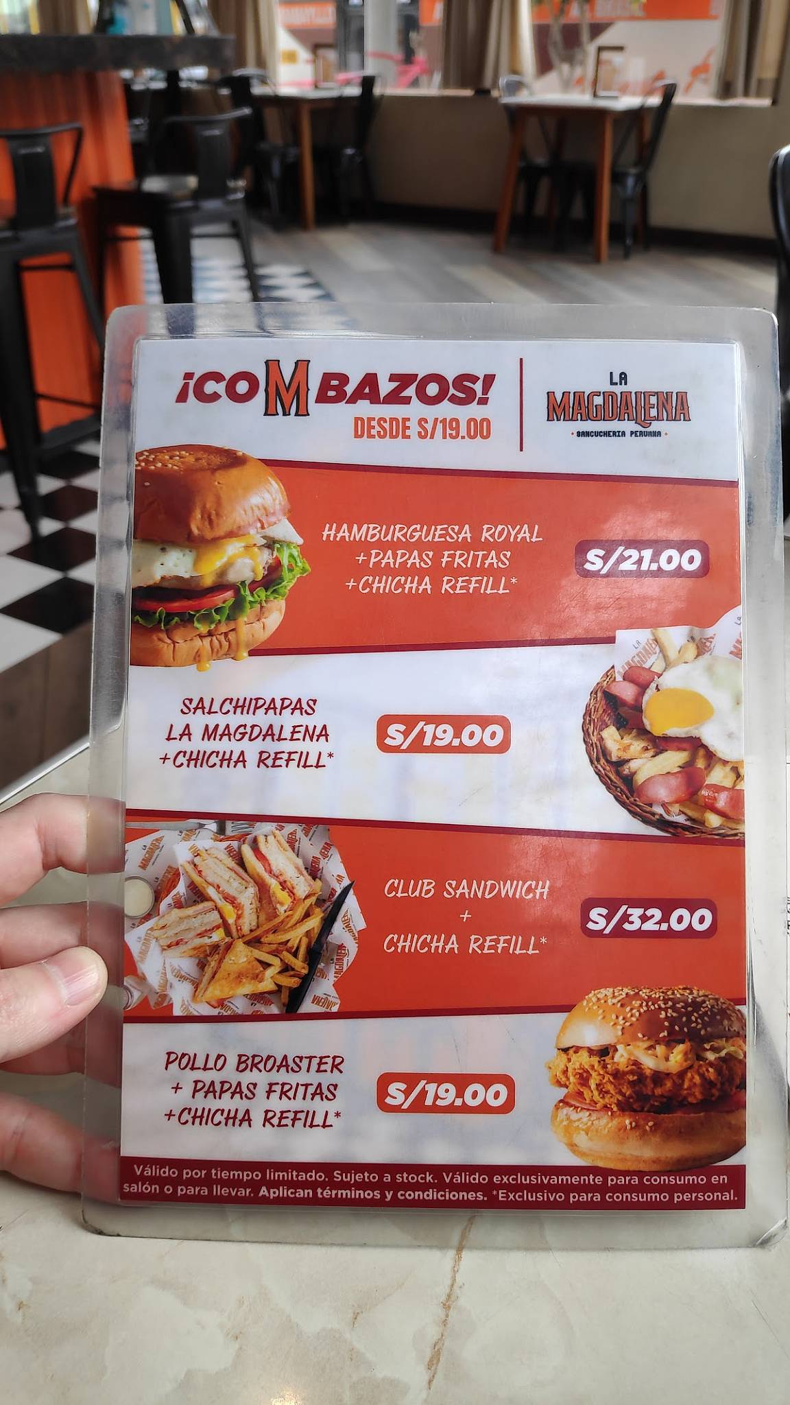 Carta del restaurante La Magdalena - Sanguchería Peruana -, Magdalena ...