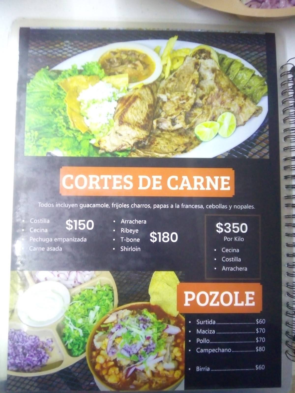 Carta del restaurante Taqueria "La diez", Ciudad del México