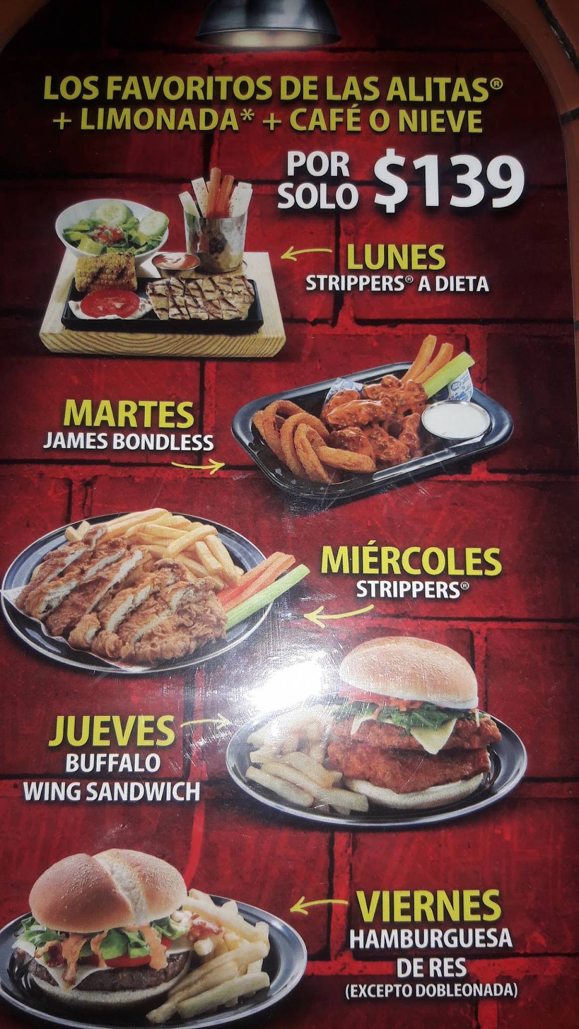 Carta del restaurante Las Alitas Cd. Juárez - Bermudez, Ciudad Juarez ...