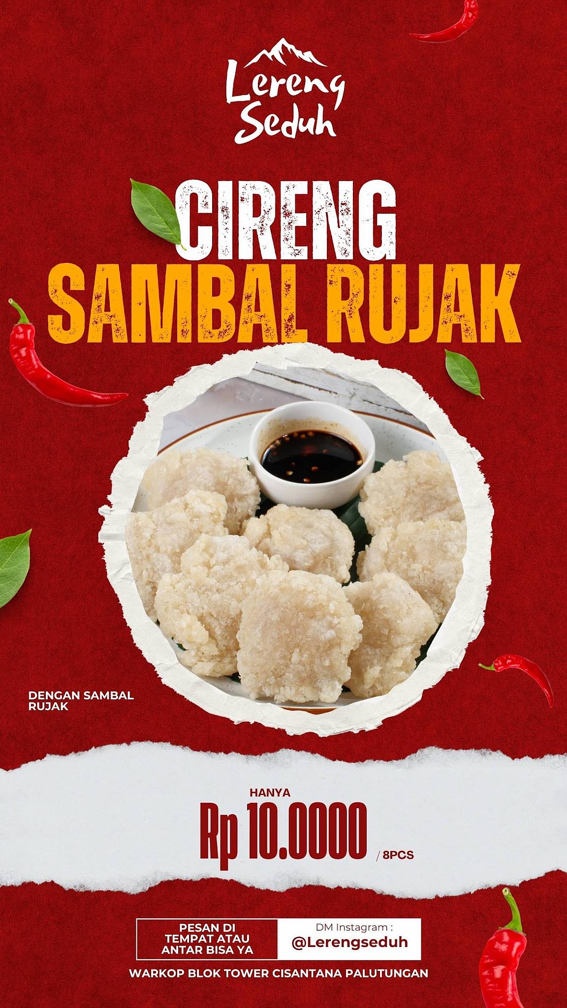 Menu at Lereng Seduh, Kuningan