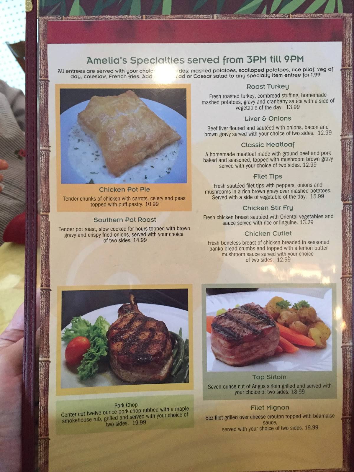 Menu at Mallory Hill Country Club, The Villages