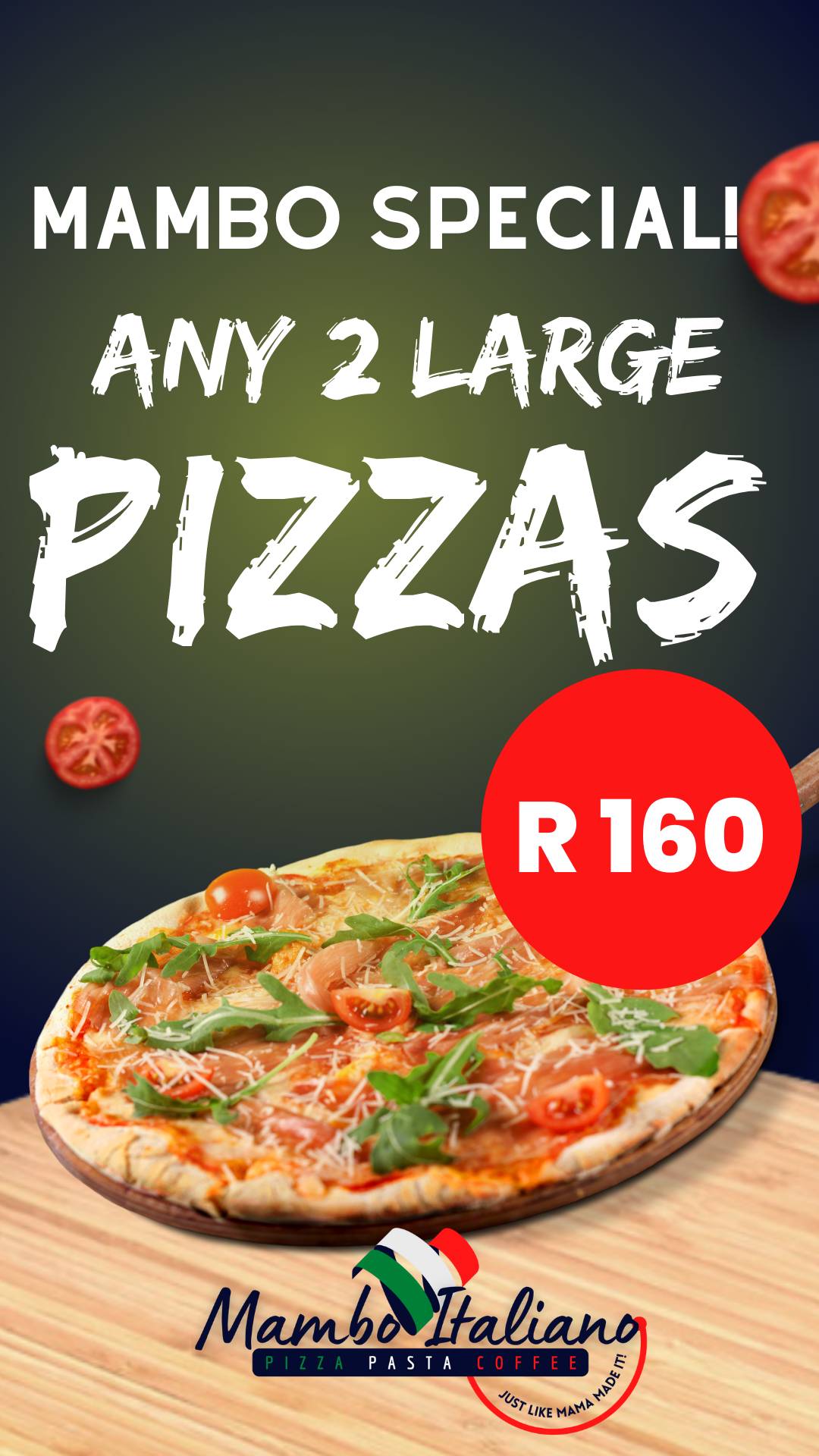 Speisekarte von Mambo Italiano - Mbombela restaurant, Mbombela