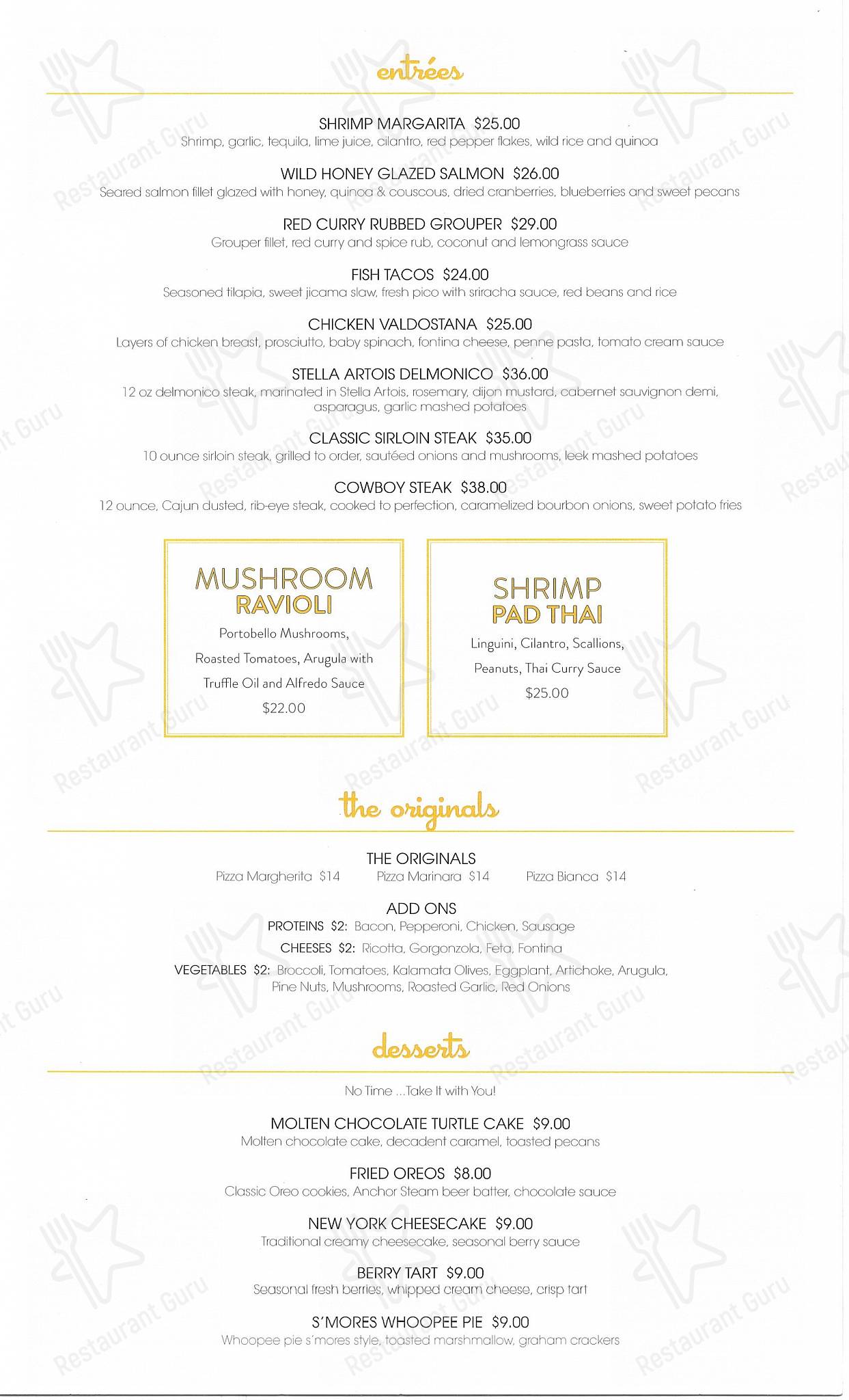 Menu at Market Street Bar & Grill, Newark