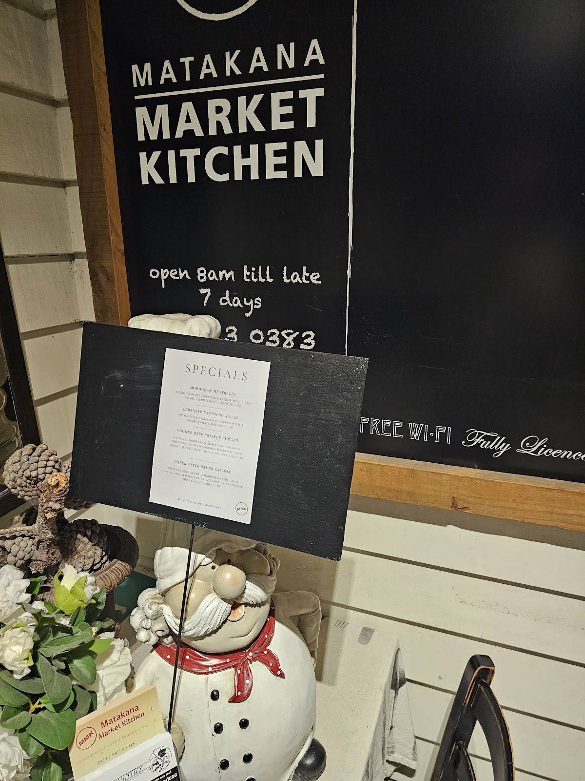 Menu at Matakana Market Kitchen restaurant, Matakana, 2 Matakana Valley Rd