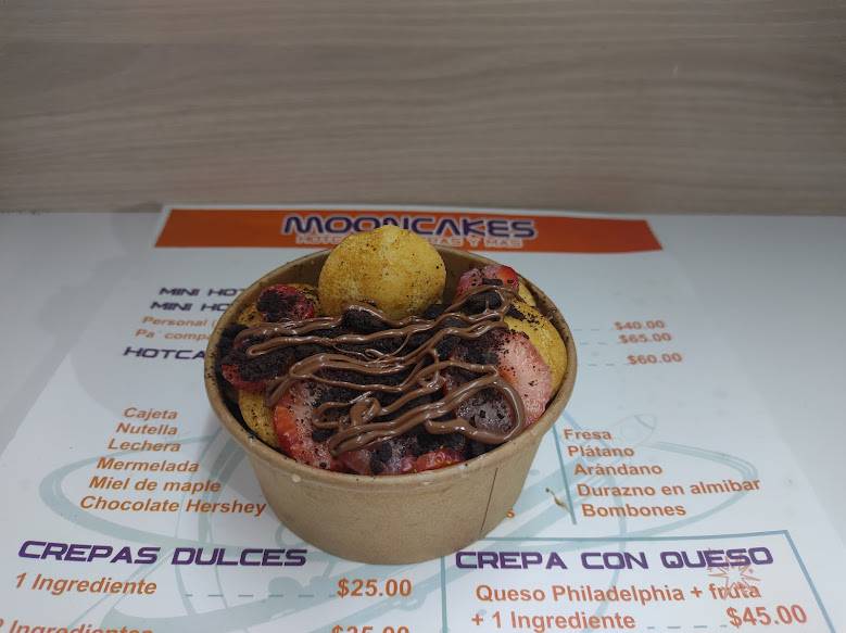 Menu at Mini Hotcakes y crepas Mooncakes, Morelia
