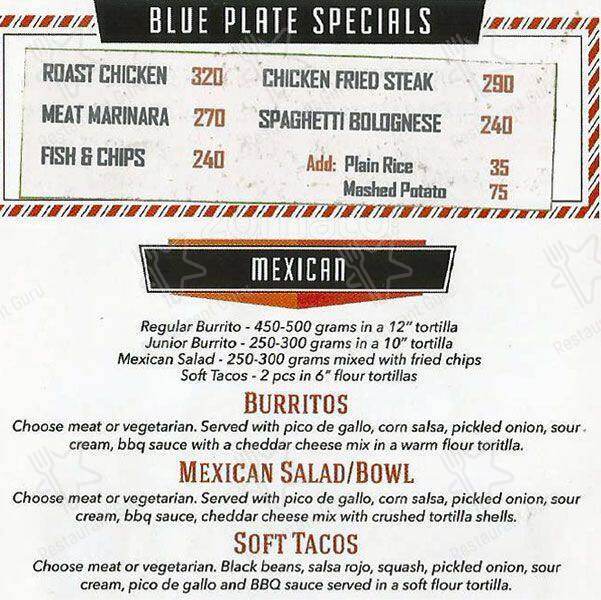 Menu at Munchtown, San Juan, Second Floor