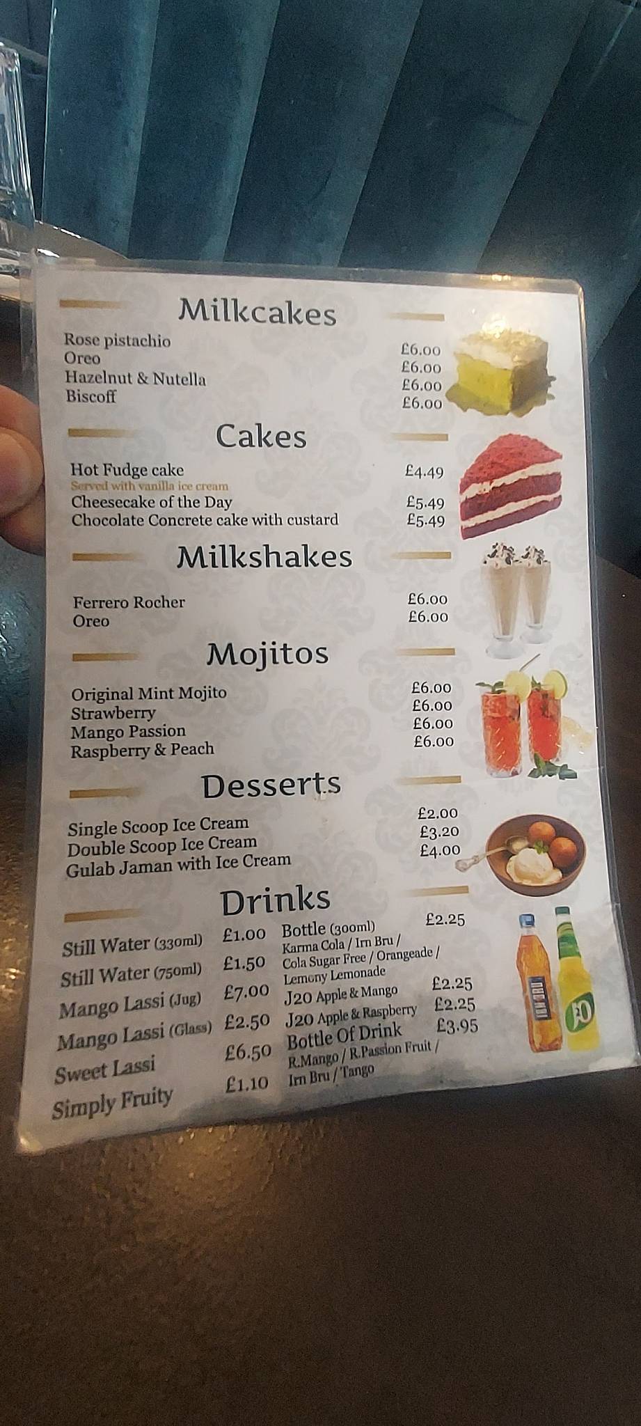 Menu at Nafees Restaurant Birmingham, Birmingham