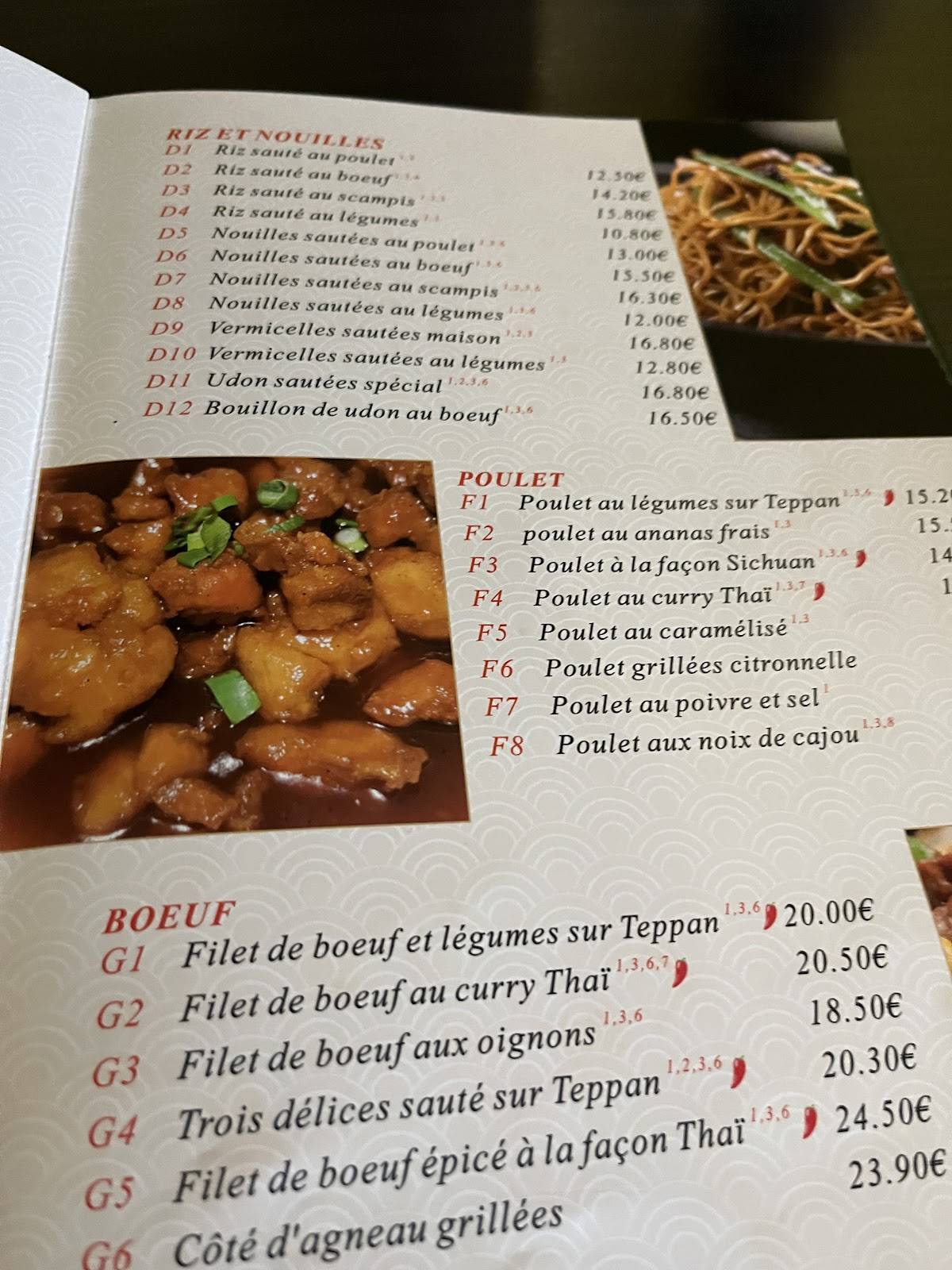 Menu au Restaurant Openrice 2, Clervaux