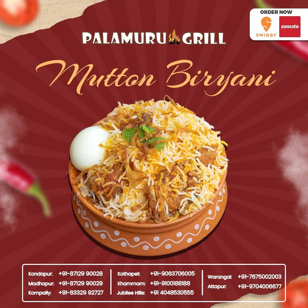 Menu at Palamuru Grill Madhapur, Hyderabad, Opposite Meridian School
