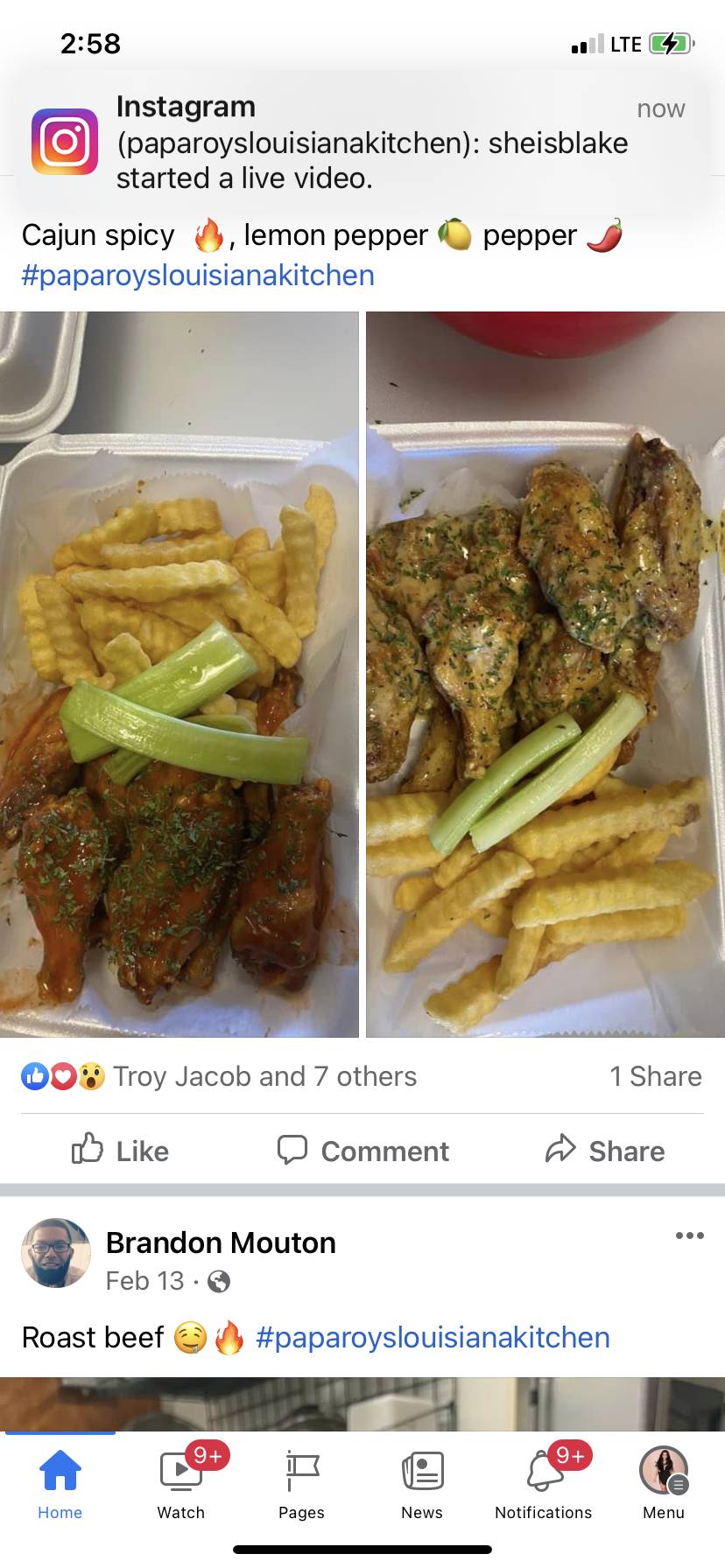Menu at Papa Roy’s Louisiana Kitchen restaurant, Fairburn, Volion Pkwy