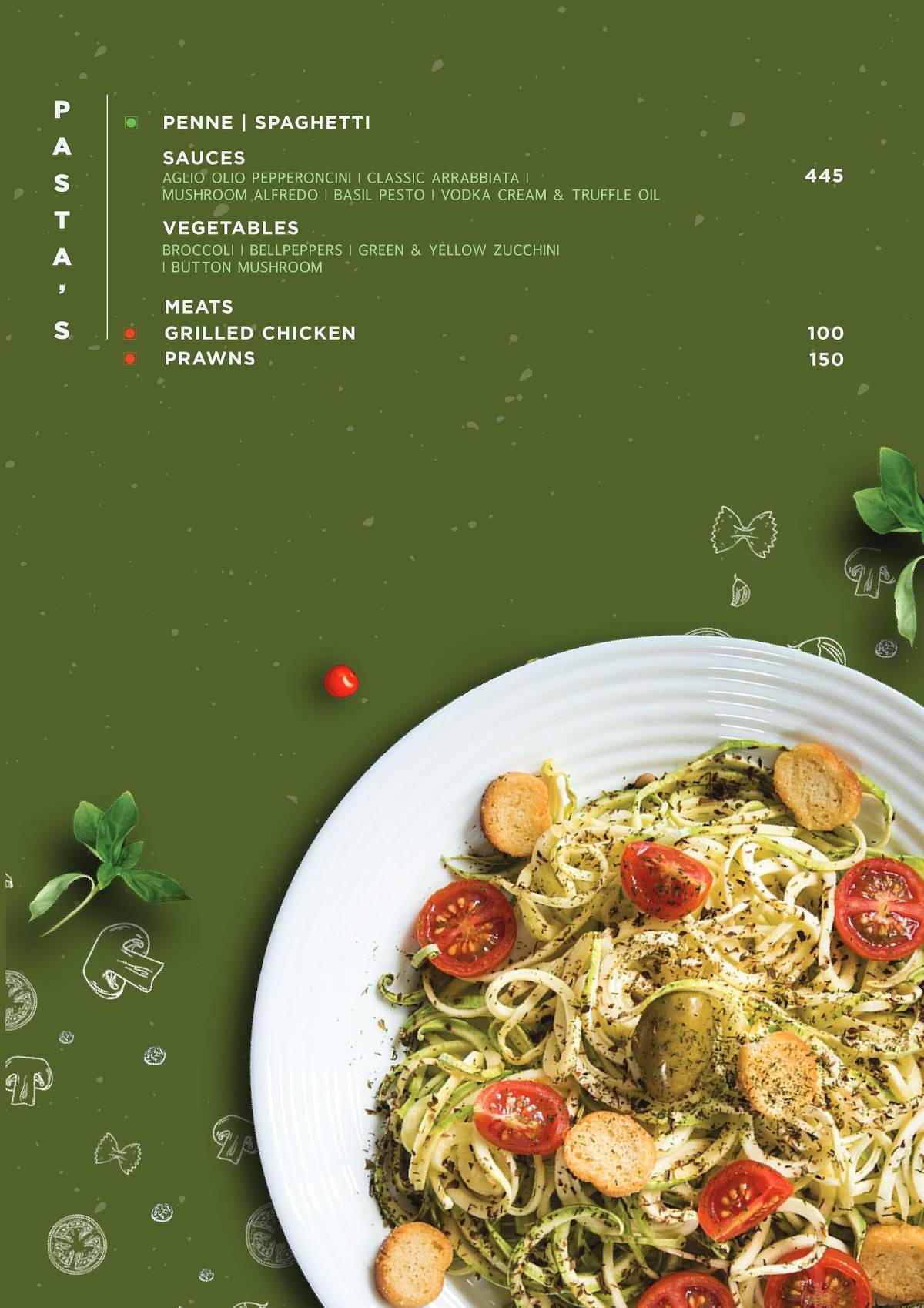 Menu at Peepal IFC, Gurugram