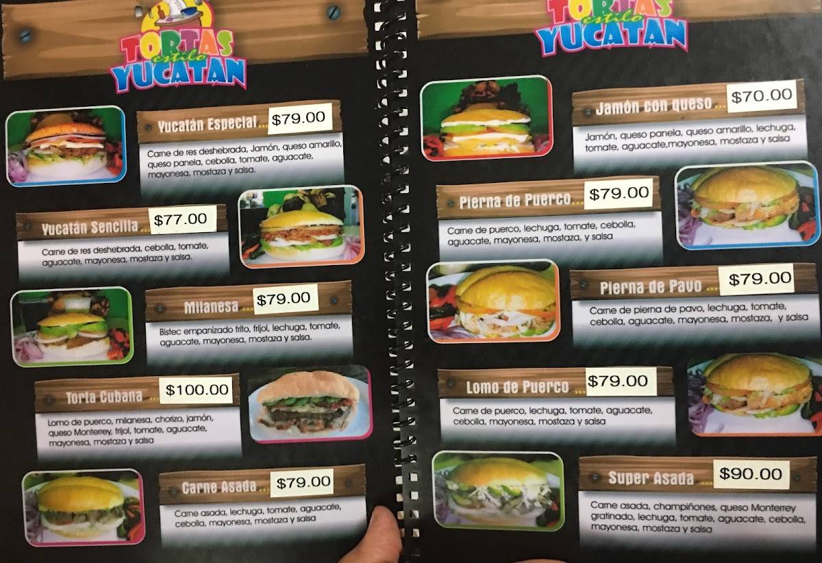 Carta del restaurante Península 2089 / Tortas Yucatan Brasil, Mexicali ...