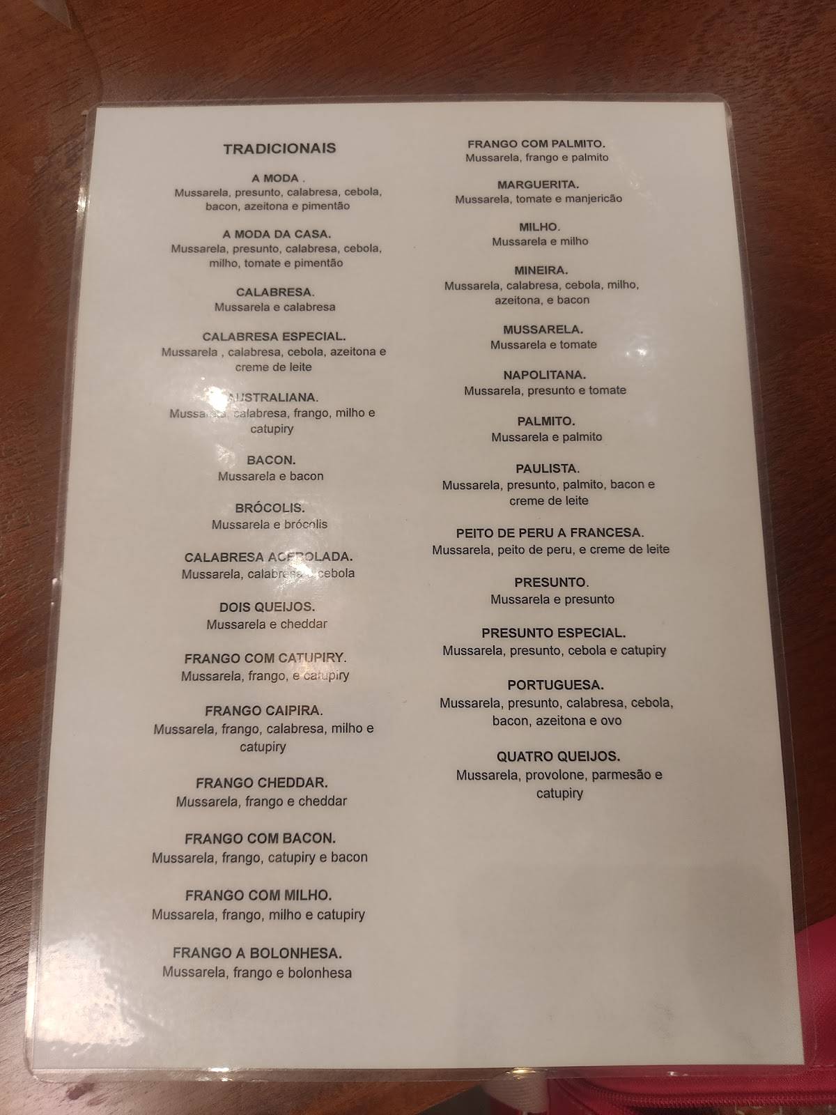 Menu em Peso & Pizza restaurante, Ribeirão Preto