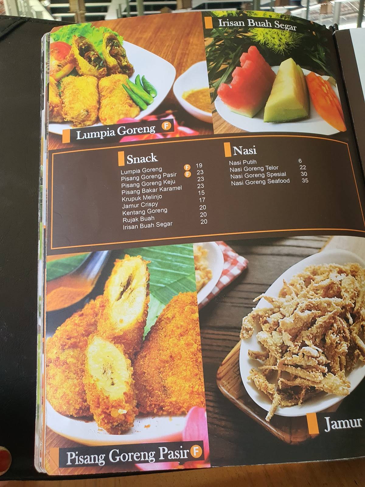 Menu at RM. Karimata Taman Mini restaurant, East Jakarta