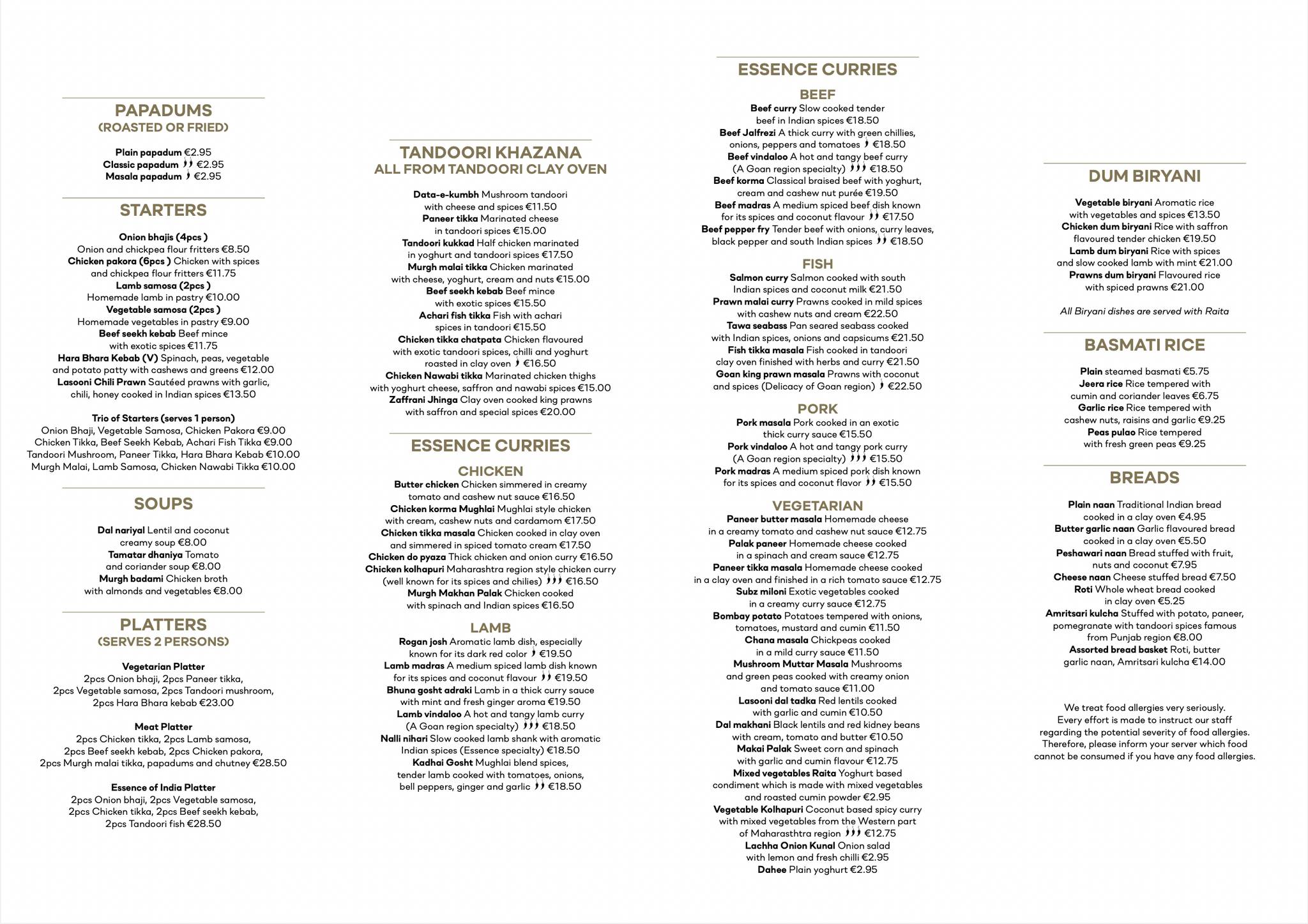 Menu au Radisson Blu Resort & Spa, Malta Golden Sands restaurant, Il ...