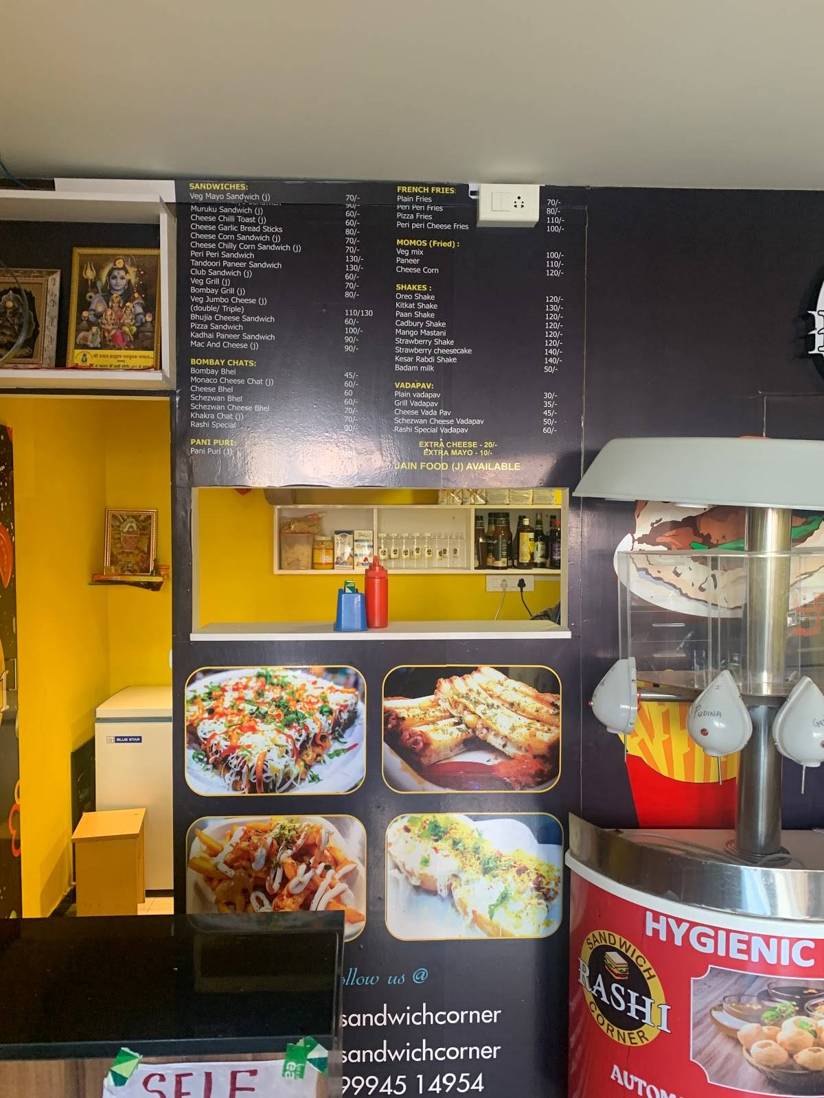 Menu at Rashi Sandwich corner, Coimbatore, 84