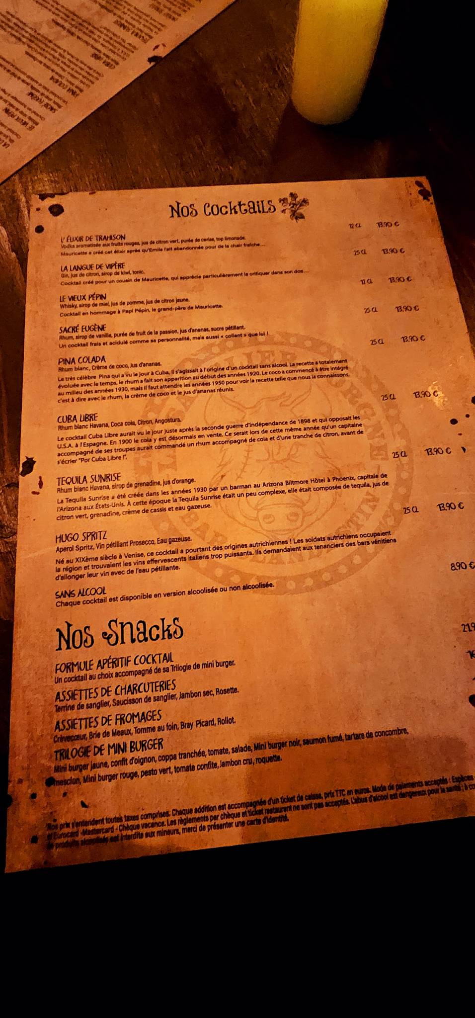 Menu au Restaurant Shibuya, Neuilly-sur-Marne
