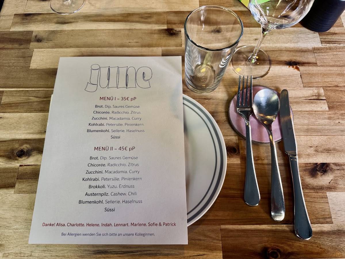 Speisekarte von Restaurant june, Halle (Saale)