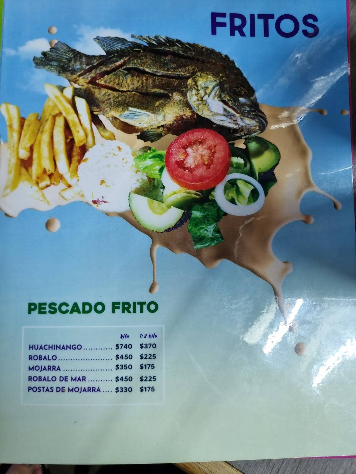 Carta de Restaurante finos mariscos, Monterrey, Naranjo 1202