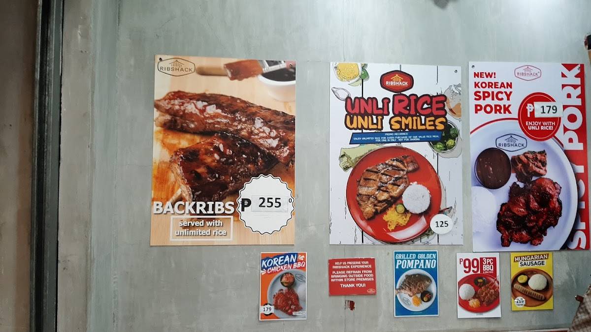 Menu at Ribshack - SM City Iloilo restaurant, Iloilo City, SM City