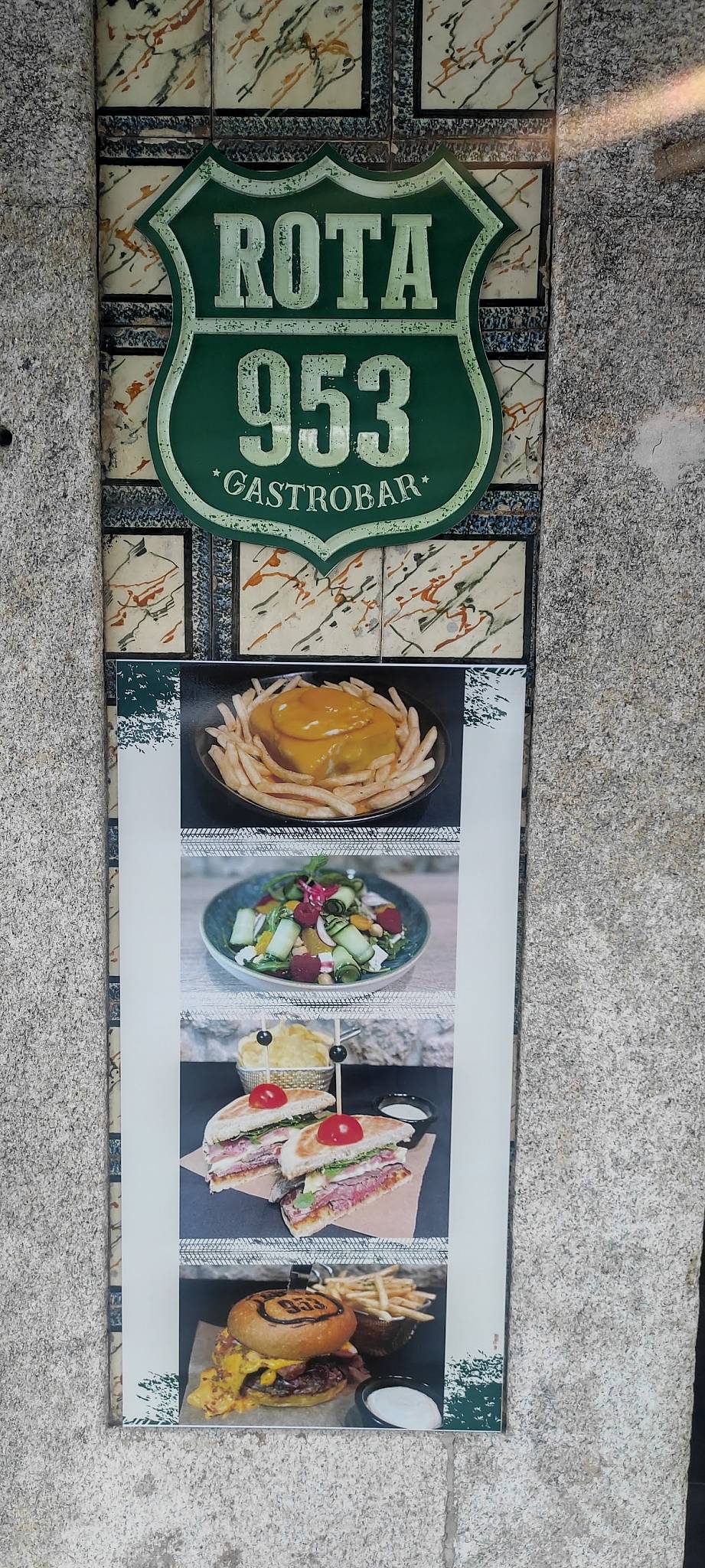 Menu at Rota 953 Snack-bar, Vila do Conde