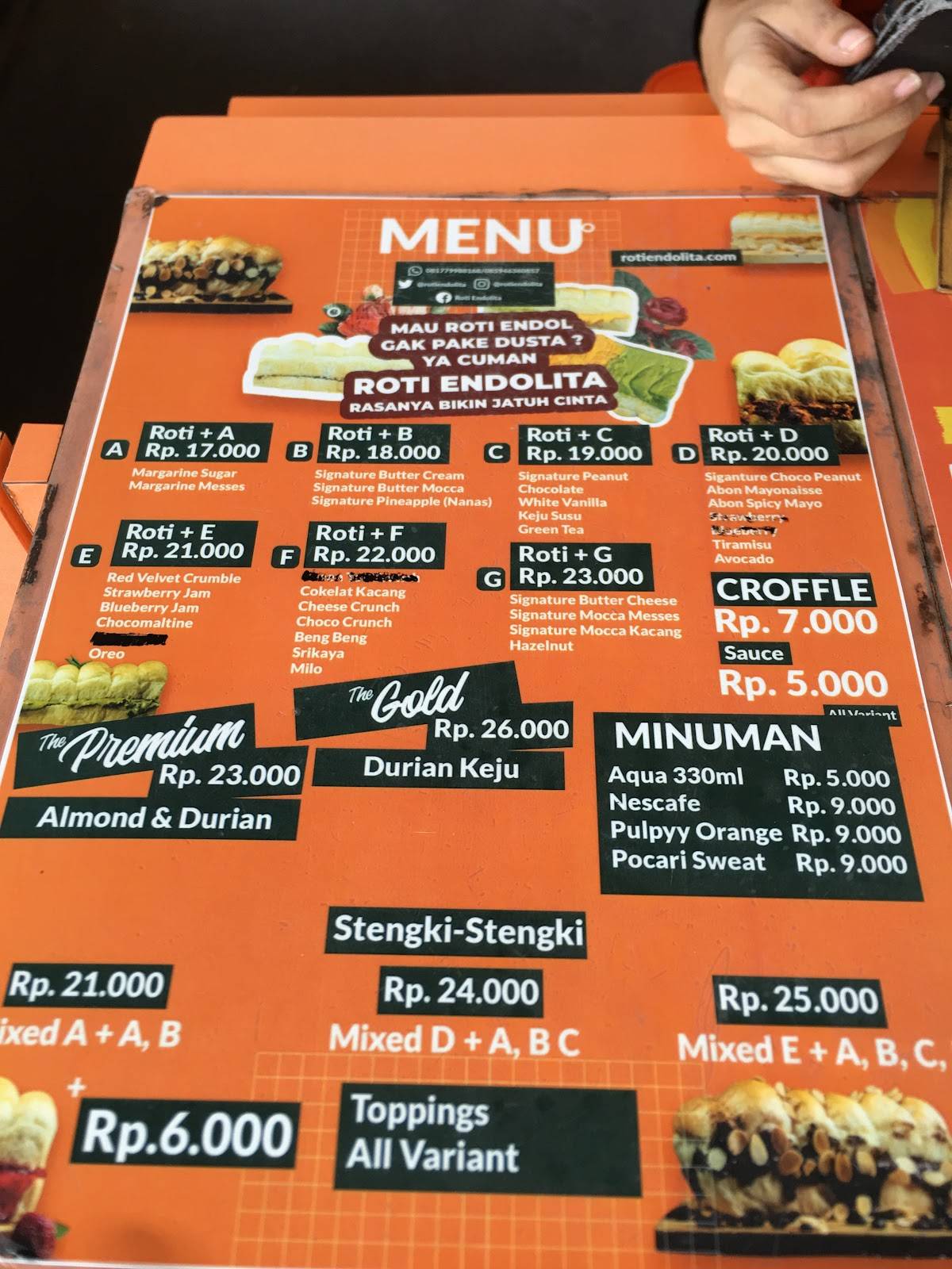 Меню Roti Endolita Bogor Baru - Makanan, Roti Khas Bogor, Oleh - Oleh ...