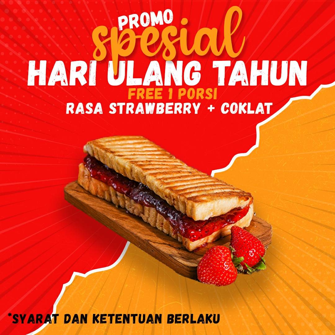 Menu at Roti bakar bandung kang umlink, South Tangerang