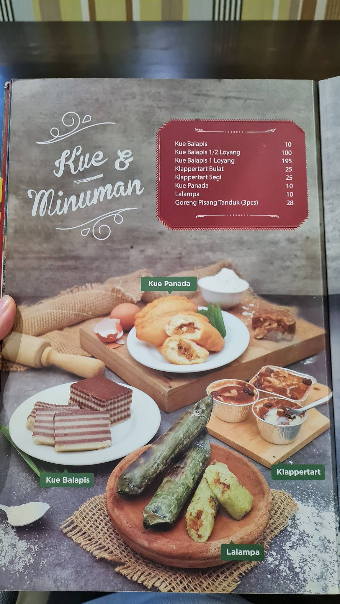 Menu at Sarang Oci, Restoran Manado - Tugu Tani restaurant, Central Jakarta