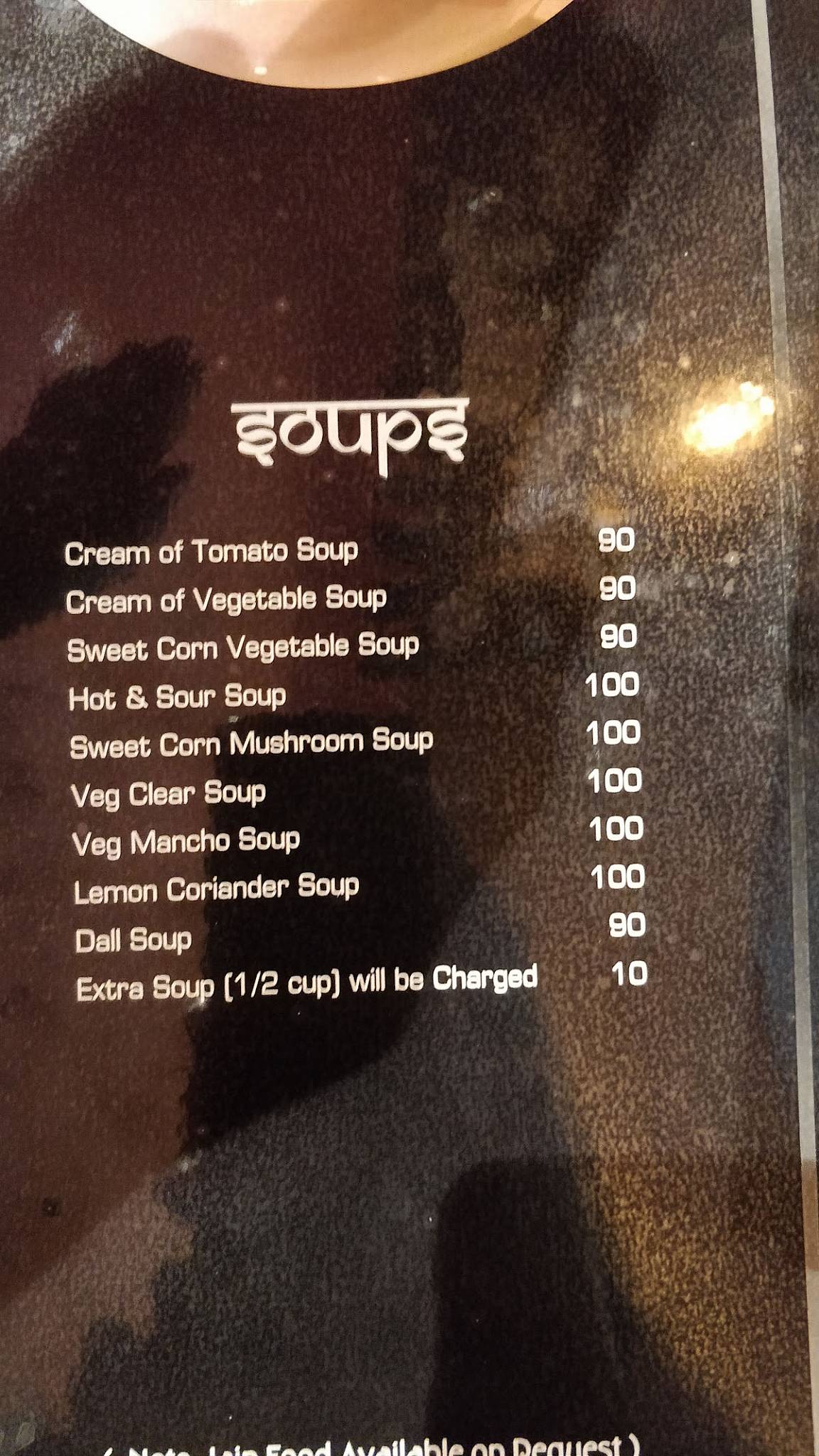 Menu at Shyam's Bombay Halwa house sowcarpet, Chennai