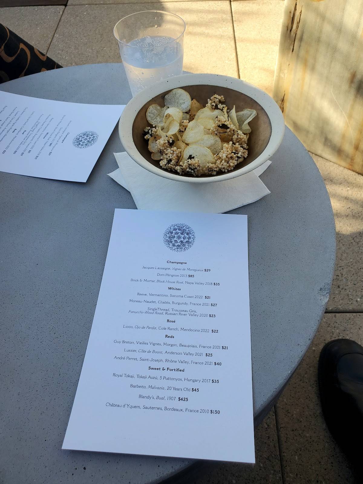 Menu at SingleThread Farm - Restaurant - Inn, Healdsburg