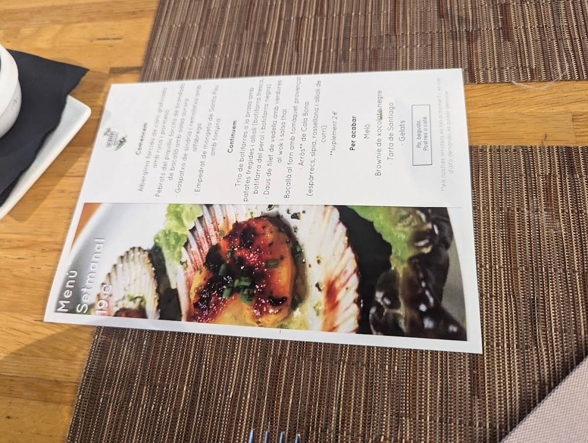 Carta de Restaurant Socarrat, Mollet del Vallès
