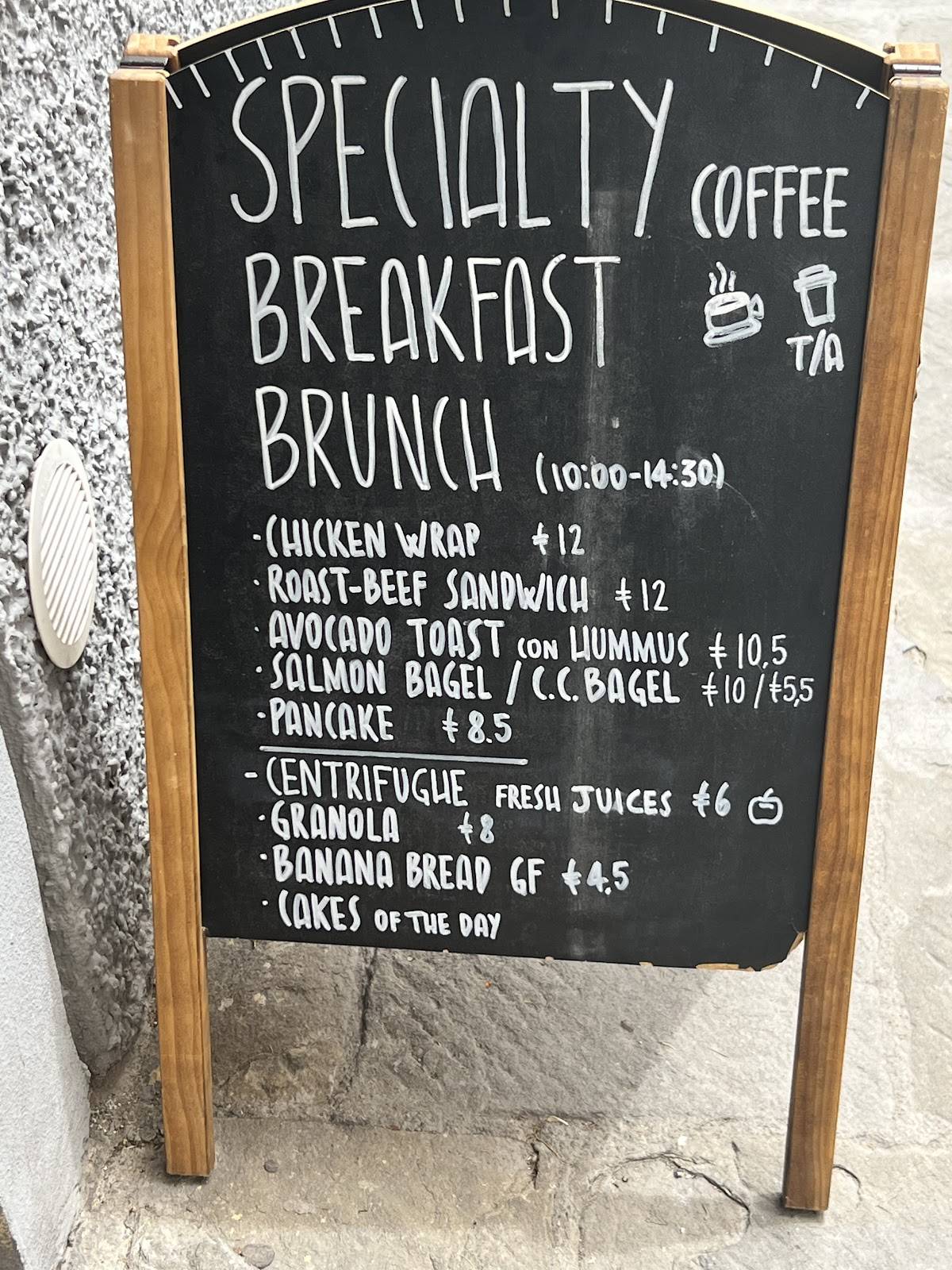 Menu da Specialty coffee Manly The Office ristorante, Firenze