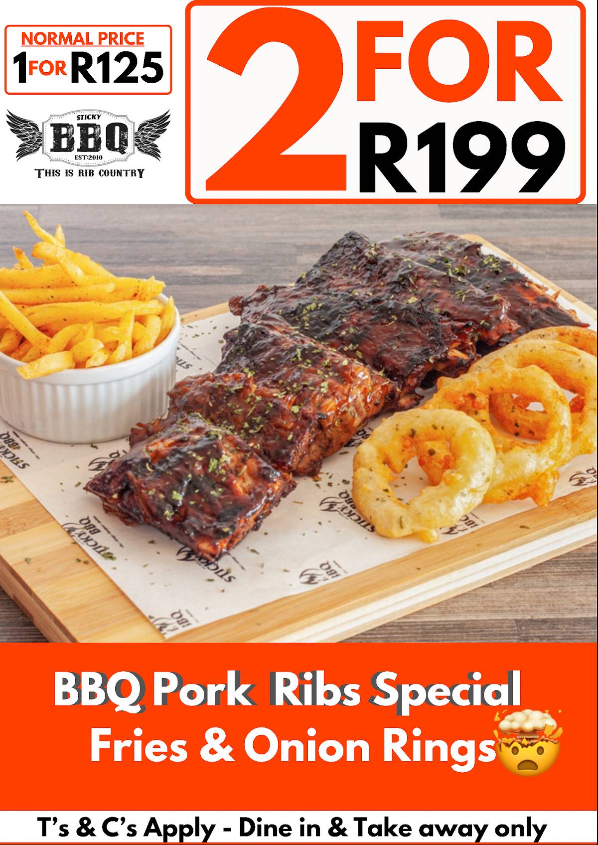 Menu au Nashville Hot Chicken, Rondebosch restaurant, Le Cap