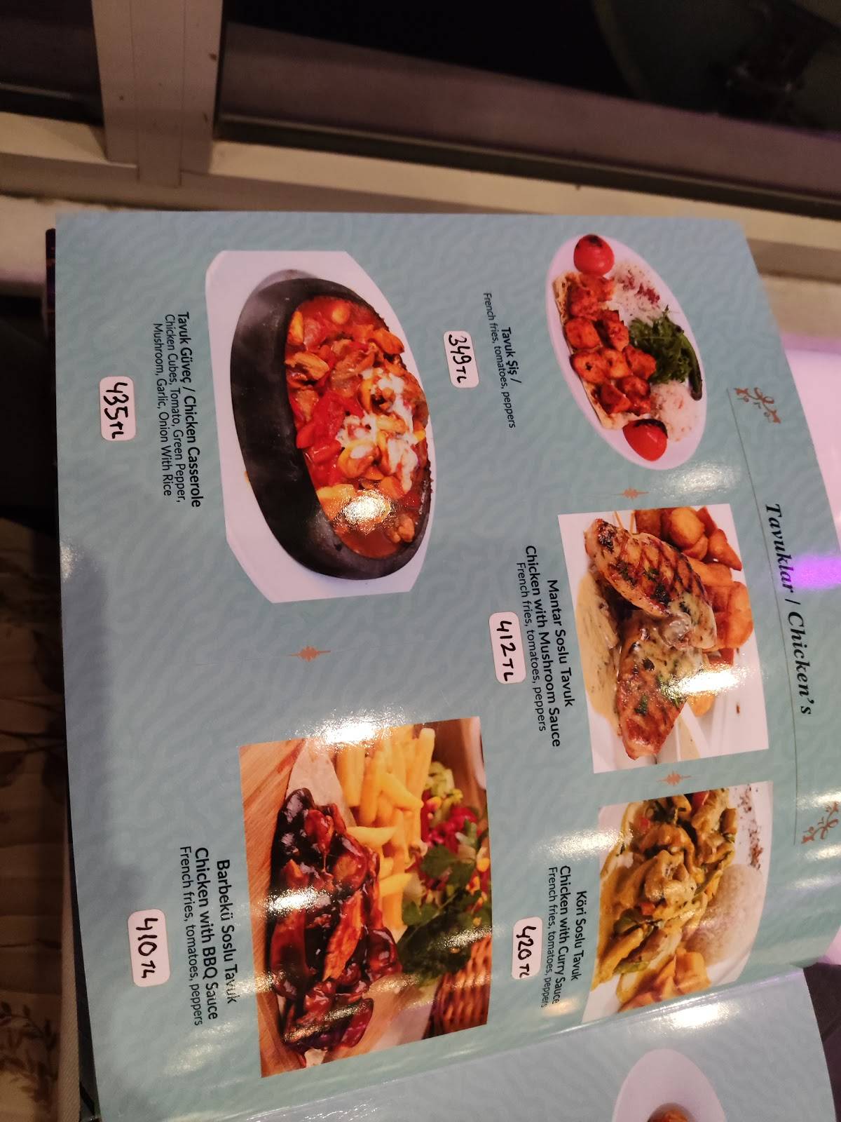 Menu at Sultanahmet Terrace Restaurant, Istanbul, Cankurtaran Mah ...