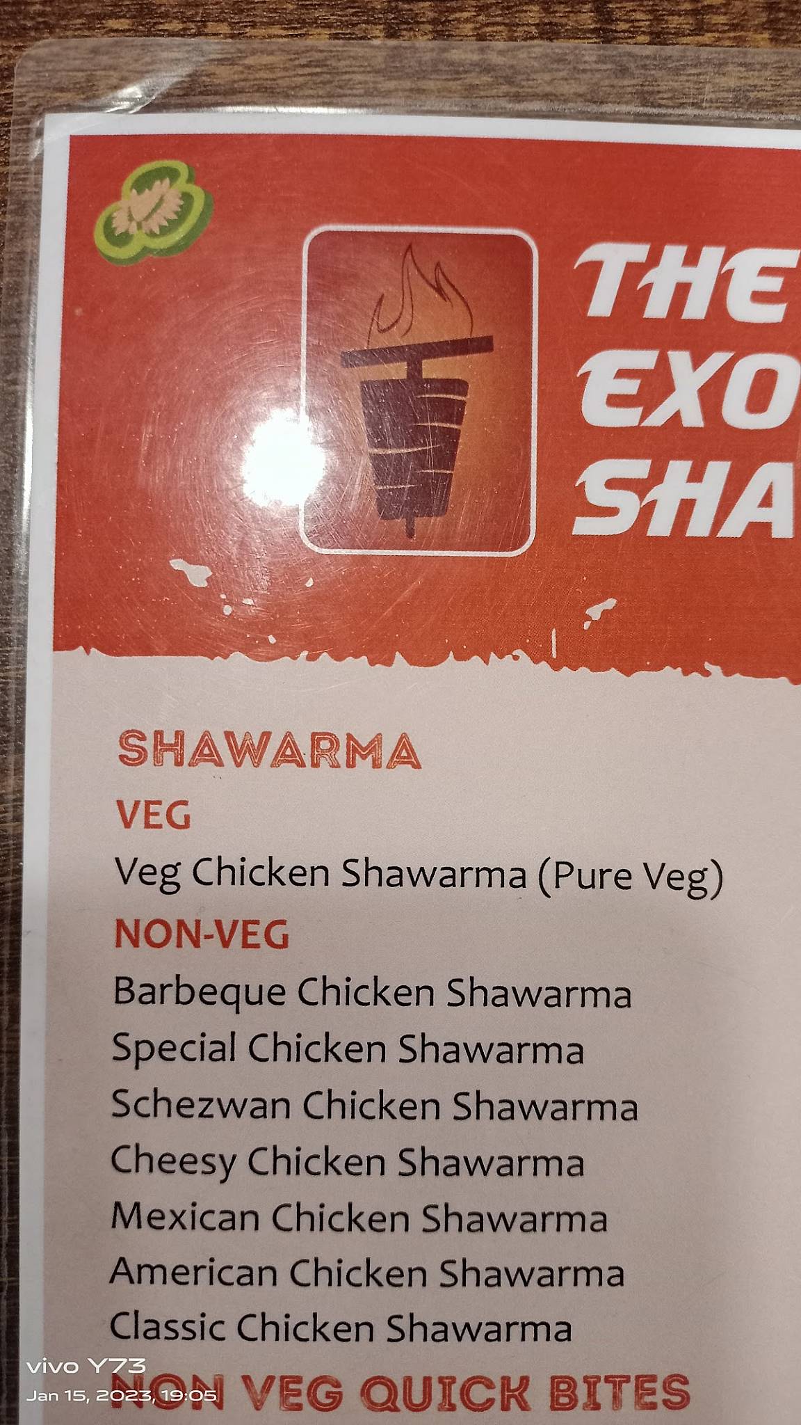 Menu at The Exotic Grill - Multicuisine Restaurant, Hyderabad, shop 1