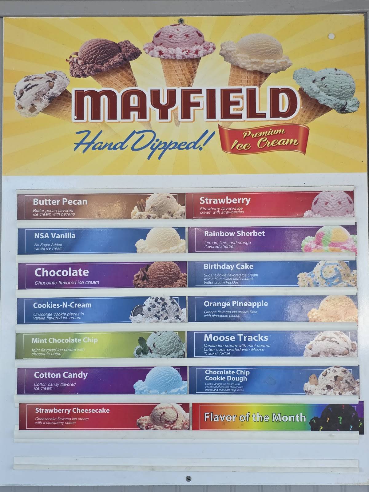 Menu at THE FREEZE RESTAURANT, Conway
