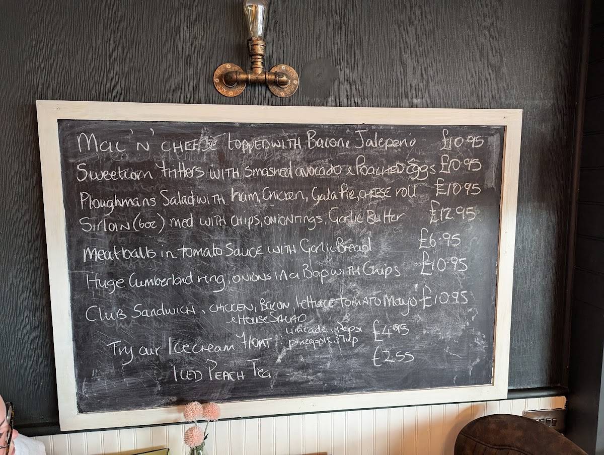 Menu at The Bean&Welly restaurant, Deal